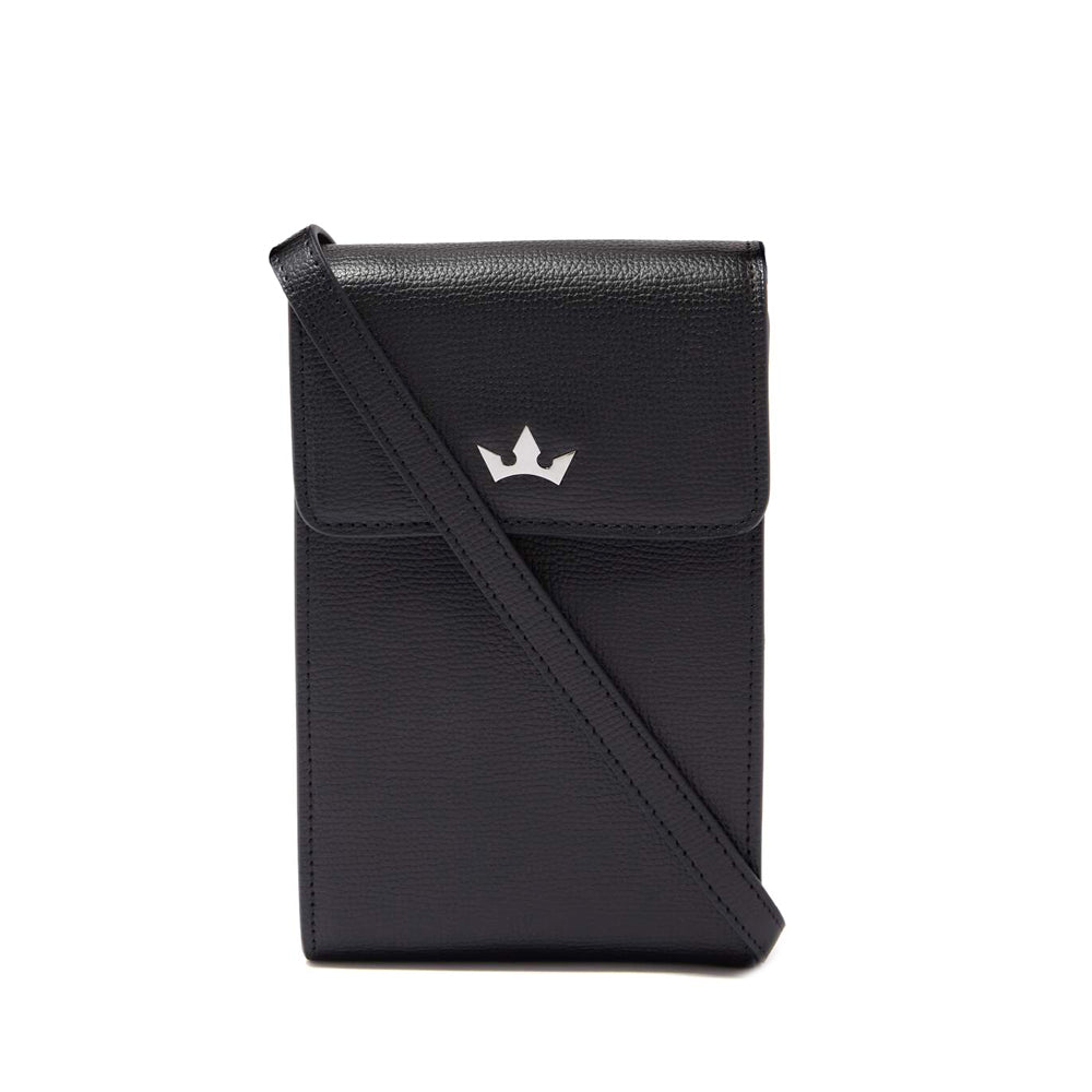 Award Phone Pouch > Italian Leather Black